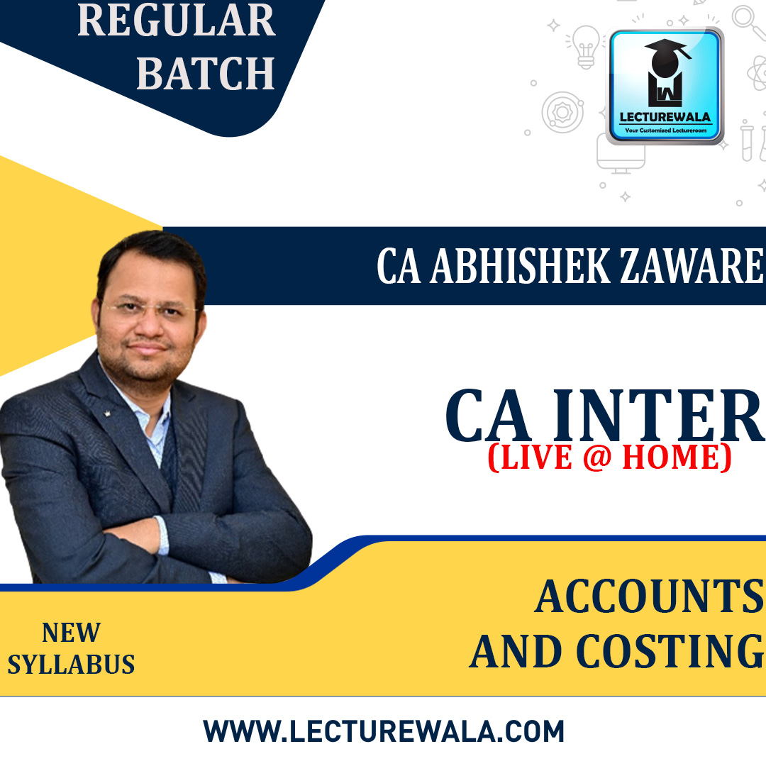 CA Inter Accounts & Costing Regular Course By CA Abhishek Zaware